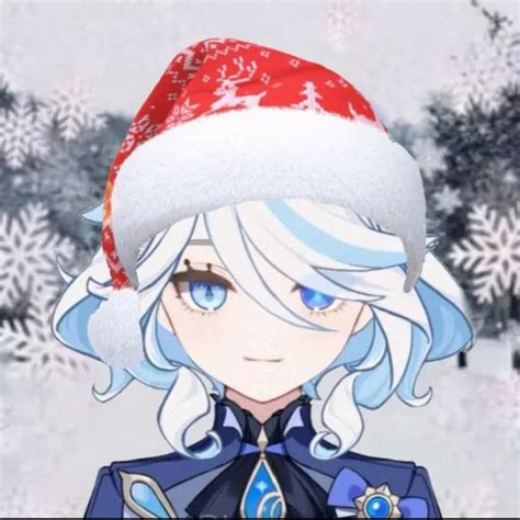 Furina Christmas Icon Friend Anime Christmas Icons Anime Christmas