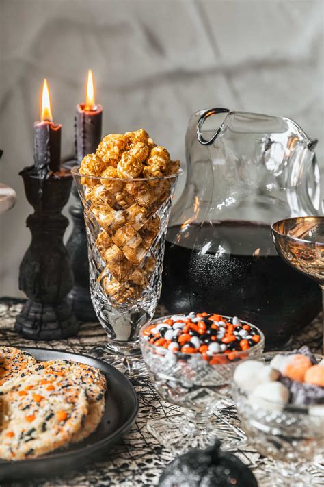 Elegant Halloween Candy Table My Parties How To Style A Haunted