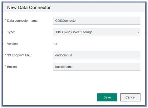 Using Data Connectors To Work With Ibm Cloud Object Storage In Ibm