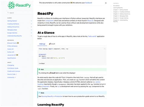 Reactpy By Reactive Python A React Template Built At Lightspeed