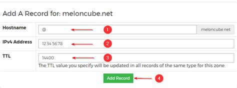 How To Add An A Record For Minecraft Using Billing Panel Knowledgebase MelonCube