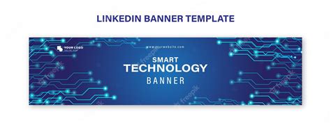 Premium Vector Technology Linkedin Banner Template