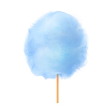 Blue Cotton Candy Clipart