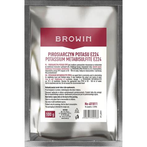 Potassium Metabisulphite 100 G Symbol401811
