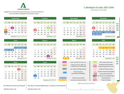 Calendario Escolar Para Estudiantes 2025 2026 Educational Images