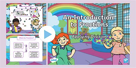 An Introduction to Fractions - Applying Division PowerPoint