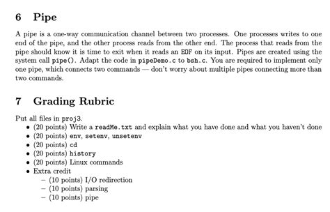 1 Introduction In This Project We Develop A Shell