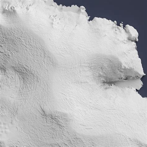 Antarctica Relief Map Printable Decor Etsy