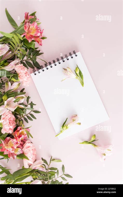 Blank Notepad With White Sheets For Your Text On A Light Background