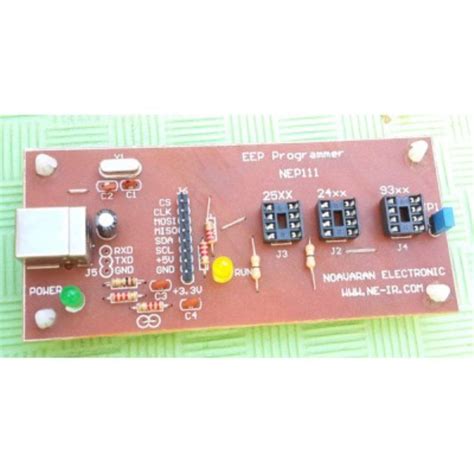 پروگرامر و کپی کننده حافظه های سری 24 و 25 و 93 مدل Nep111 افرا تِک