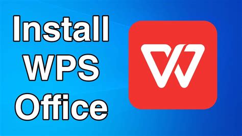 How To Install Wps Office On Windows 10 Youtube