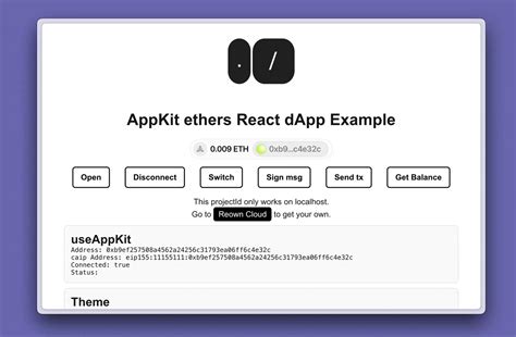 transactions on appkit web using ethers reown docs