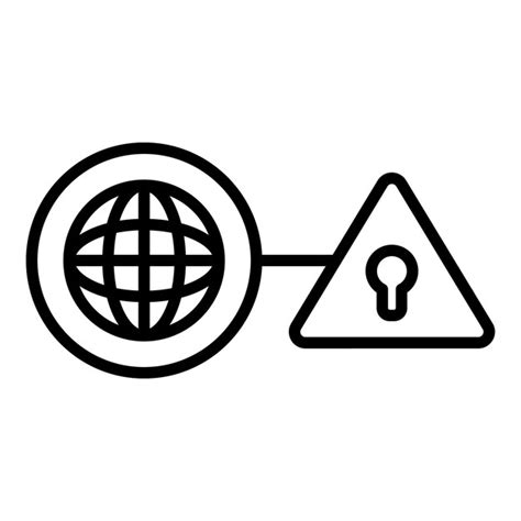 Premium Vector Web Global Firewall Icon Outline Web Global Firewall