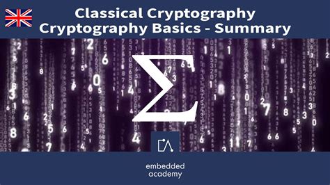 🇬🇧 Classical Cryptography Basics Summary Tutorial Based On Embedded