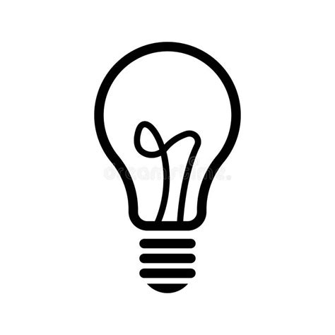Light Bulb Symbol Icon Stock Vector Illustration Of Technology 248719647