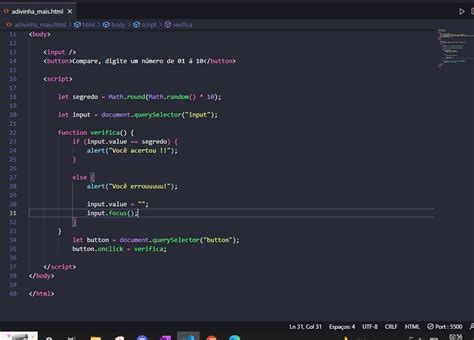 Adivinha Mais Input Focus JavaScript E HTML Desenvolva Um Jogo E