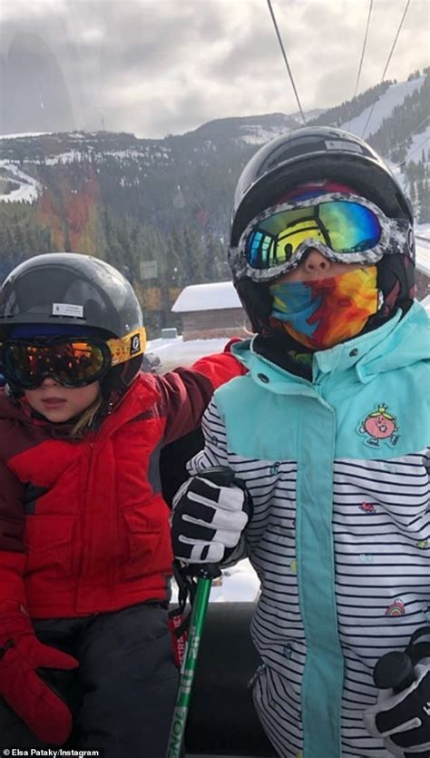 Elsa Pataky Takes Her Adorable Twin Sons Tristan And Sasha And Daughter