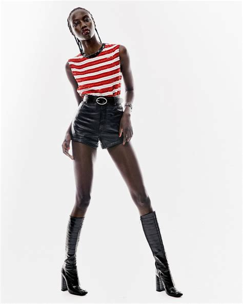 Anok Yai Strides Into Vogue Korea March 2019 In Leggy Sexy Hi Impact