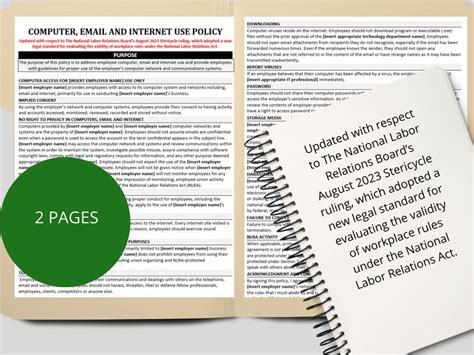 Official Policy For Computer Use Email Internet Safety Workplace Digital Communications