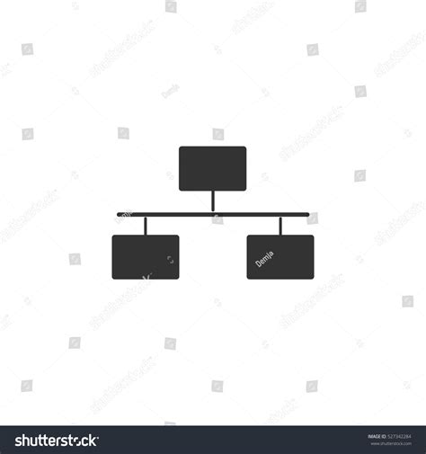 Flowchart Icon Flat Illustration Isolated Vector Stock Vector Royalty Free