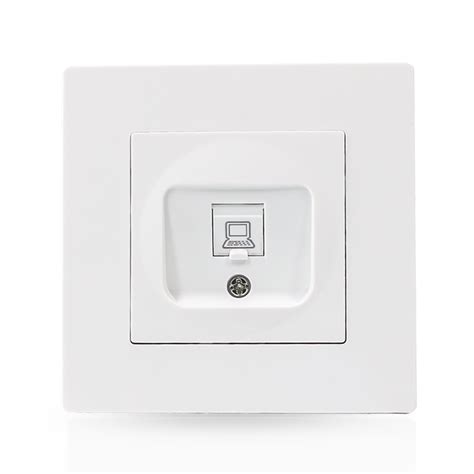 Fireproof Pc Panel Rj45 Computer Internet Wall Cat6 Lan Socket Wifi