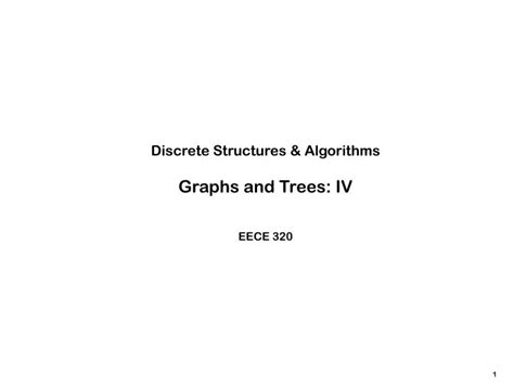 PPT Discrete Structures Algorithms Graphs And Trees IV PowerPoint Presentation ID