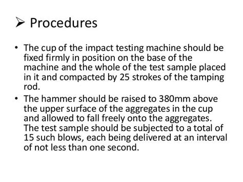 introduction on aggregate impact testing machine ppt