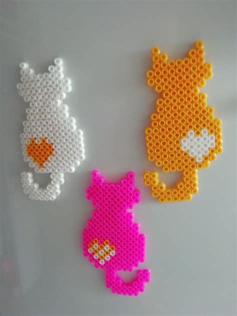 Hama Boncuk Ile Kedi Ailesi 2025 Boncuk Hama Boncuğu Hama Boncukları