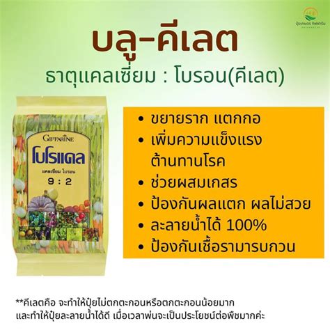 [ ของแท้ 100 ] ปุ๋ย โบโร แคล กิฟฟารีน ปุ๋ยกิฟฟารีน แคลเซียม โบรอน ธาตุอาหารรอง แคลเซียมคีเลท