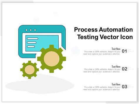 process automation testing vector icon ppt powerpoint presentation file