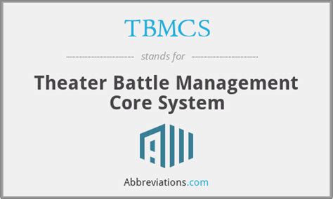 What Does Tbmcs Stand For