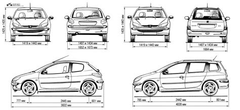Общие сведения об автомобилях Пежо 206 (Пежо 206, 1998-2012 ...