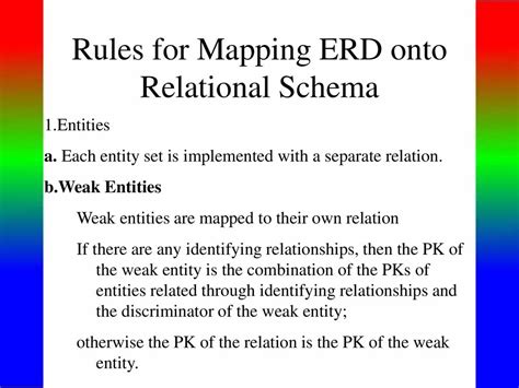 Mapping An Erd To A Relational Database Ppt Download