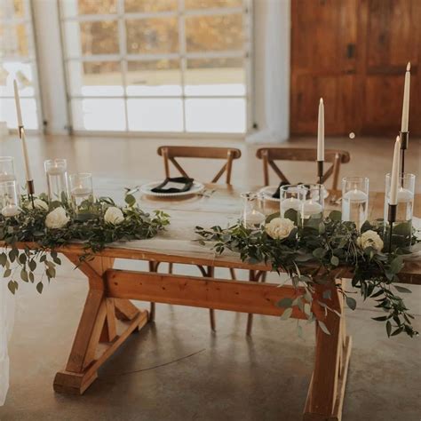 Rustic Wedding Reception Table Decor