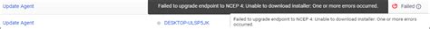 Task Manager Says Update Agent Failed Malwarebytes Management Console