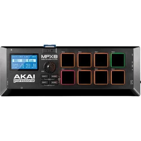 Akai Mpx8 Sample Pad Controller Premium Bass Drums Acoustic Guitars