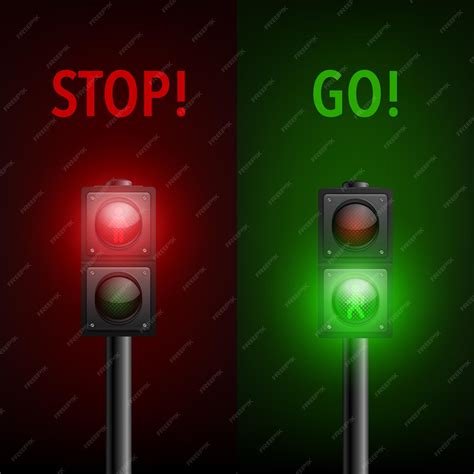 벡터 3d 현실적인 상세한 도로 신호등 아이콘 설정 격리된 안전 규칙 개념 디자인 템플릿 빨간색과 노란색 신호등이 있는 신호등을