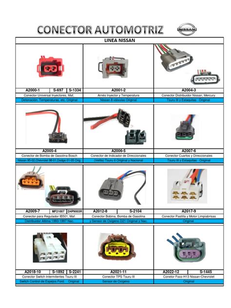 2 conectores nissan pdf ingeniería mecánica vehículos