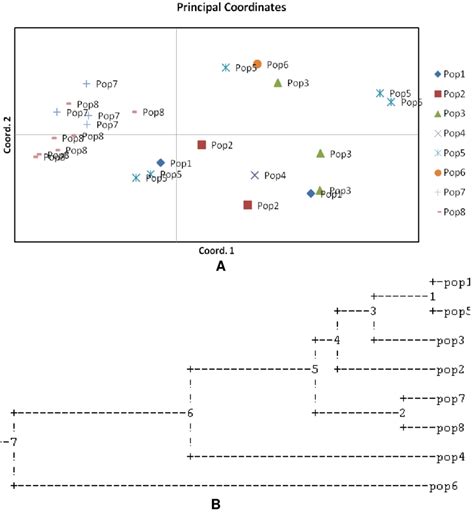 A Principle Coordinate Analysis Plot Of Aflp Genotypes Of 25 Isolates