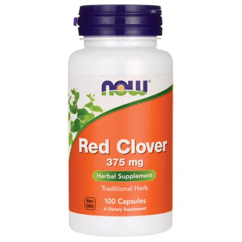 Now Red Clover 375mg - 100 Caps - Walmart.com