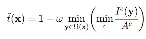 计算机视觉暗通道去雾算法的原理及python实现 暗通道先验 python CSDN博客