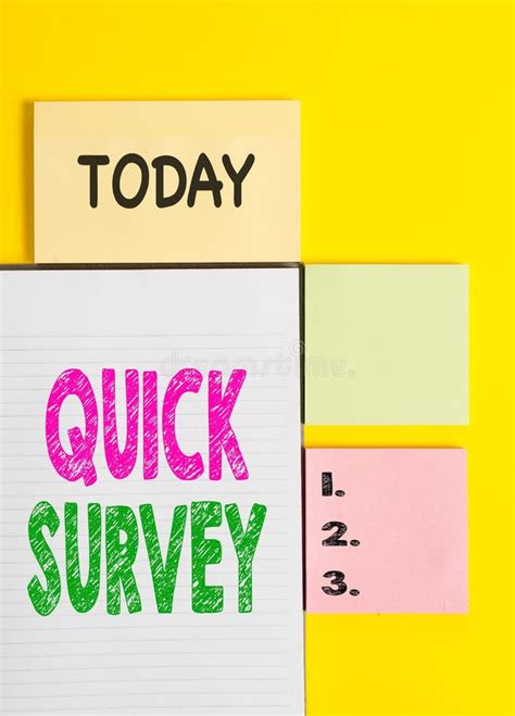 Word Writing Text Quick Survey Business Concept For Conduct Fast Check On Condition Value