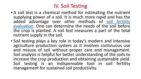 Soil Fertility Evaluation Pptx Infertility Reproductive Health