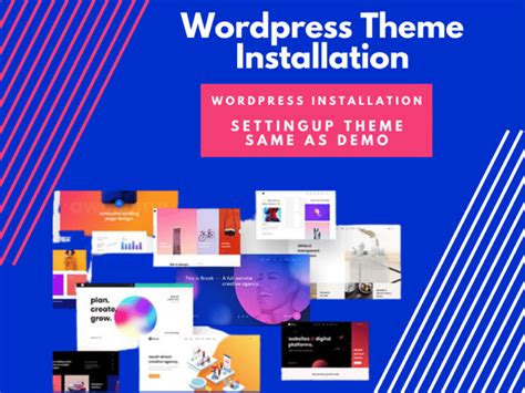 Wordpress Installation And Themeforest Theme Setup Exactly Like Demo