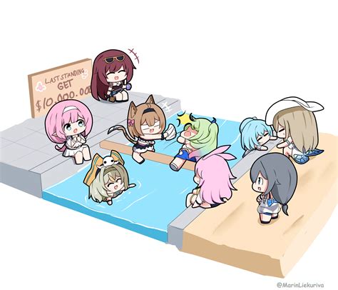 Fu Hua Elysia Yae Sakura Elysia Mobius And 13 More Honkai And 1 More Drawn By Marin