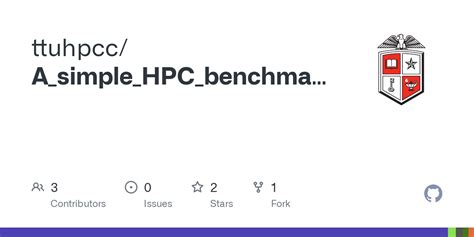 github ttuhpcc a simple hpc benchmarking