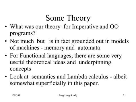 Ppt 159331 Programming Languages And Algorithms Powerpoint