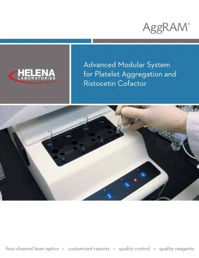 Advanced Modular System For Platelet Aggregation And Ristocetin Cofactor