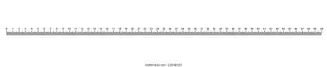 Regla 50 cm. Herramienta de medición.: vector de stock (libre de ...
