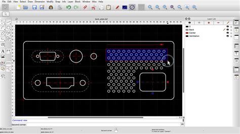 qcad tutorial 1 8 entity selection